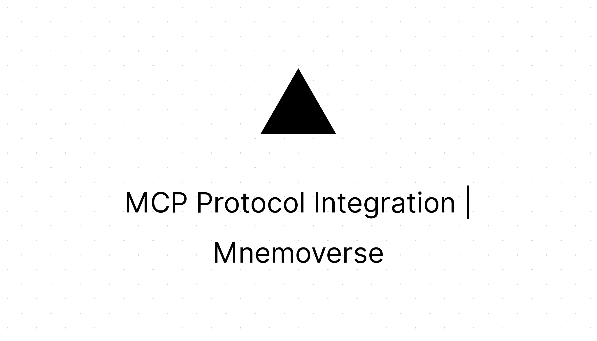 MCP Protocol Integration | Mnemoverse Docs